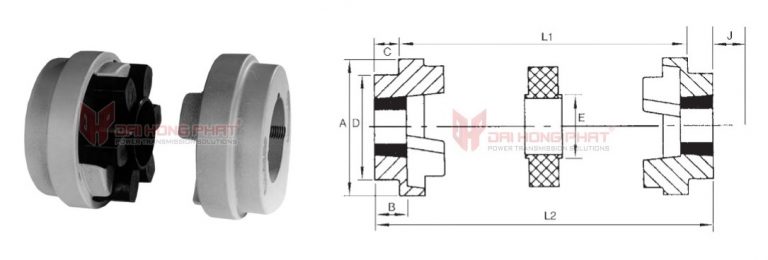 CROSS+MORSE FLEXIBLE COUPLINGS KE (HRC) - Dai Hong Phat Corp