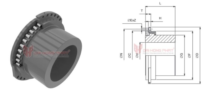 ROTOGEAR AR GEAR COUPLING - Dai Hong Phat Corp