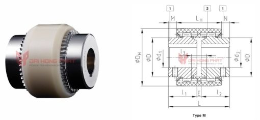 KTR CURVED-TOOTH GEAR COUPLINGS BOWEX M - Dai Hong Phat Corp